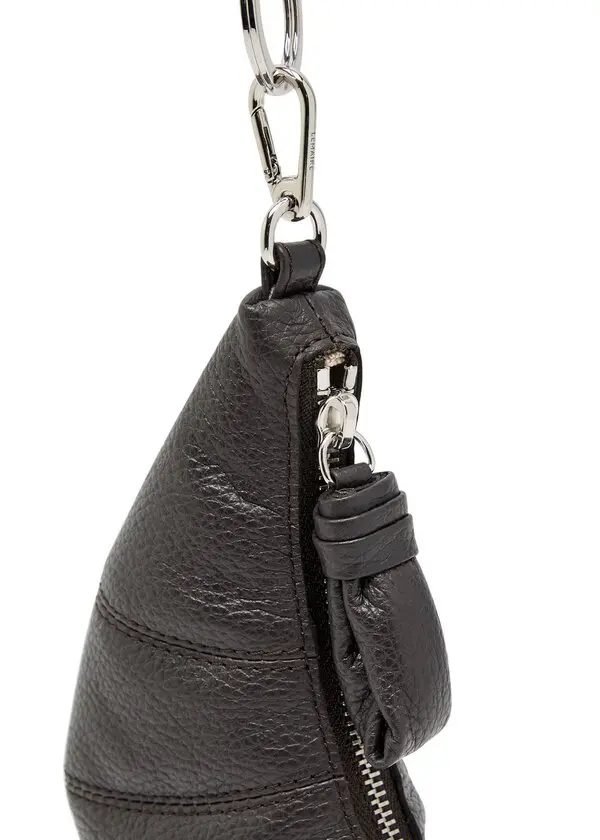 LEMAIRE Croissant Leather Coin Purse - Chocolate