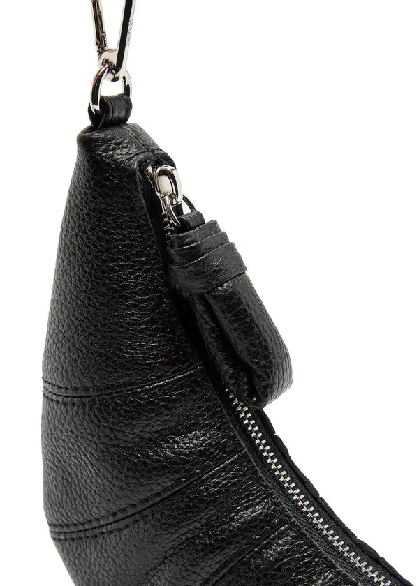 LEMAIRE Leather Cross-body Coin Purse - Black