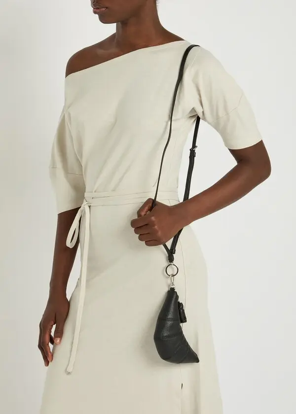LEMAIRE Leather Cross-body Coin Purse - Black