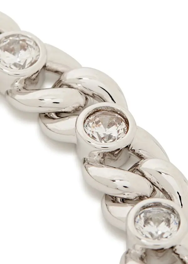 CERNUCCI Iced Gemstone Embellished Link Bracelet