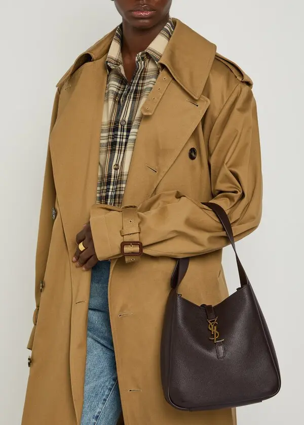 Saint Laurent 5 Á 7 Small Leather Shoulder Bag - Chocolate