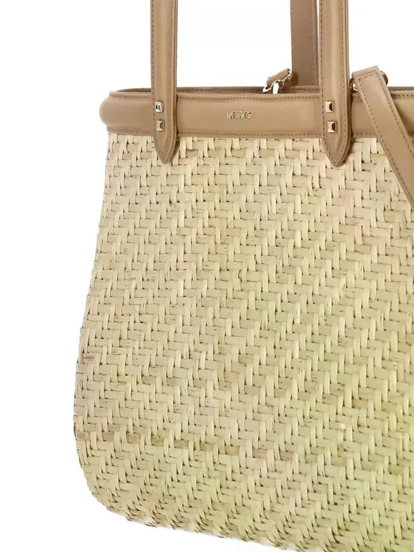 Rodo Wicker Top Handle Tote Bag