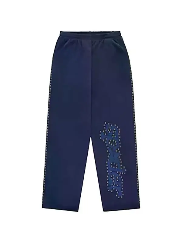 SP5DER Punk V3 Studded Track Pants - Blue