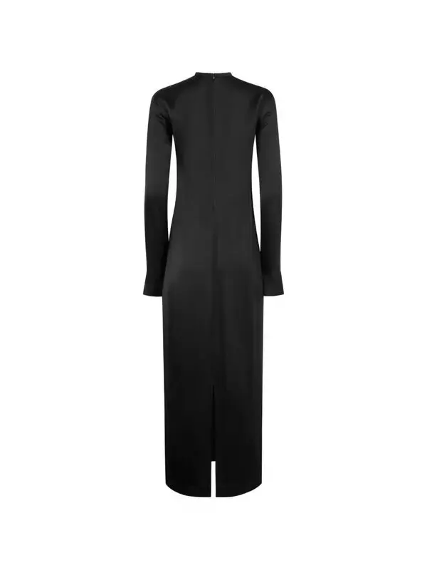 TOTEME Satin Maxi Dress - Black
