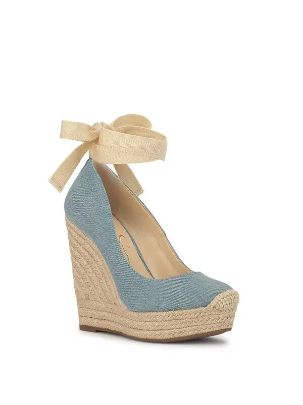 Vince Camuto Zexie Platform Wedge With Ankle Tie