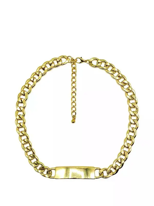 JENNIFER GIBSON JEWELLERY 2000s Chunky Id Chain Necklace - Gold