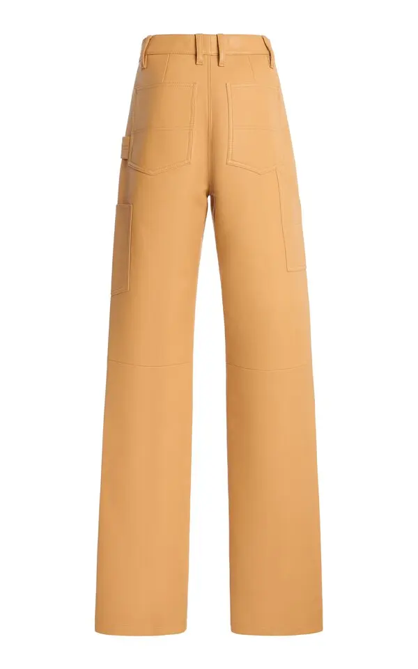 Altuzarra Mills Leather Straight-leg Pants
