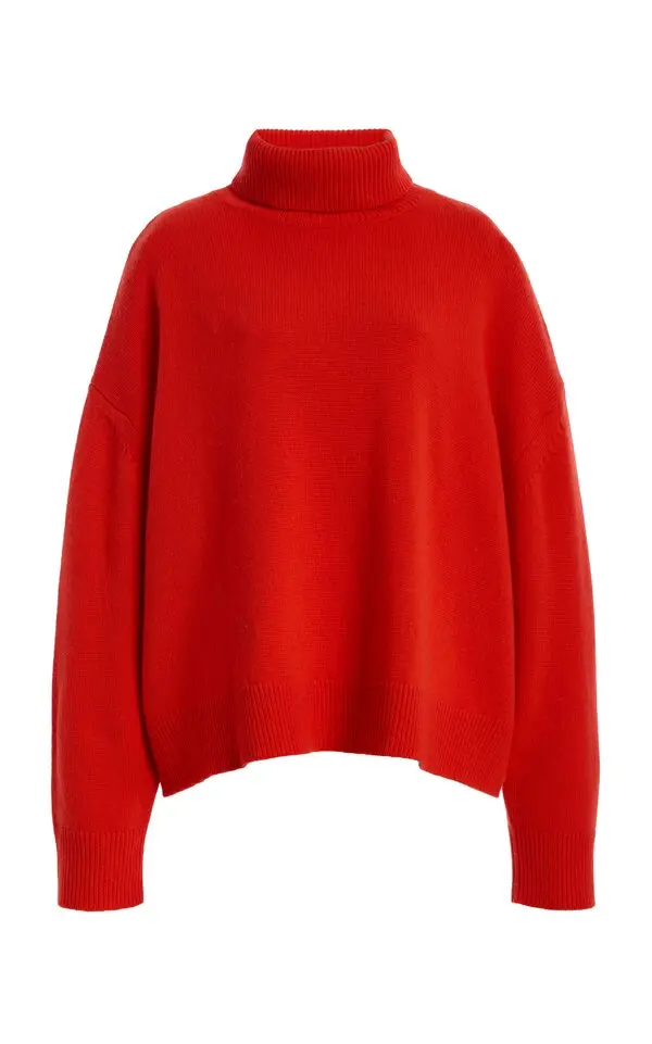 ZANKOV Junko Solid Merino-cashmere Turtleneck