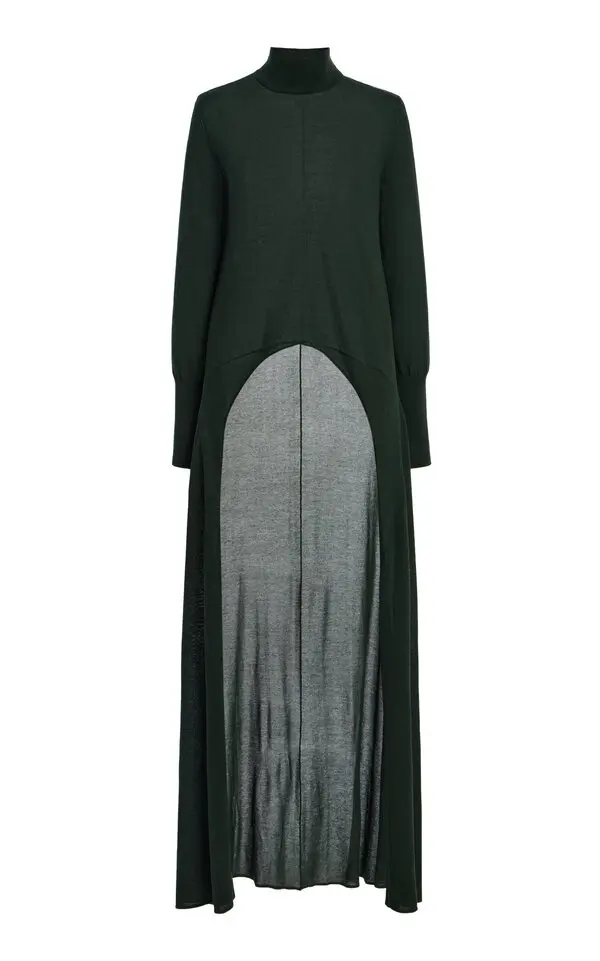 Altuzarra High-low Sweater - Dark Green