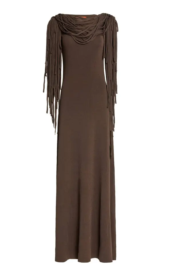 Altuzarra Chaney Fringe Maxi Dress