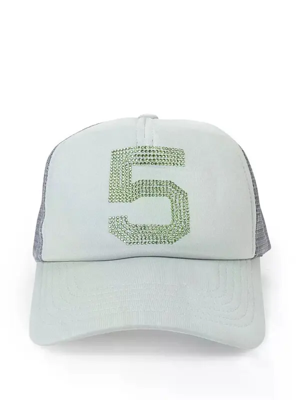 SP5DER Logo-studded Cap - Grey