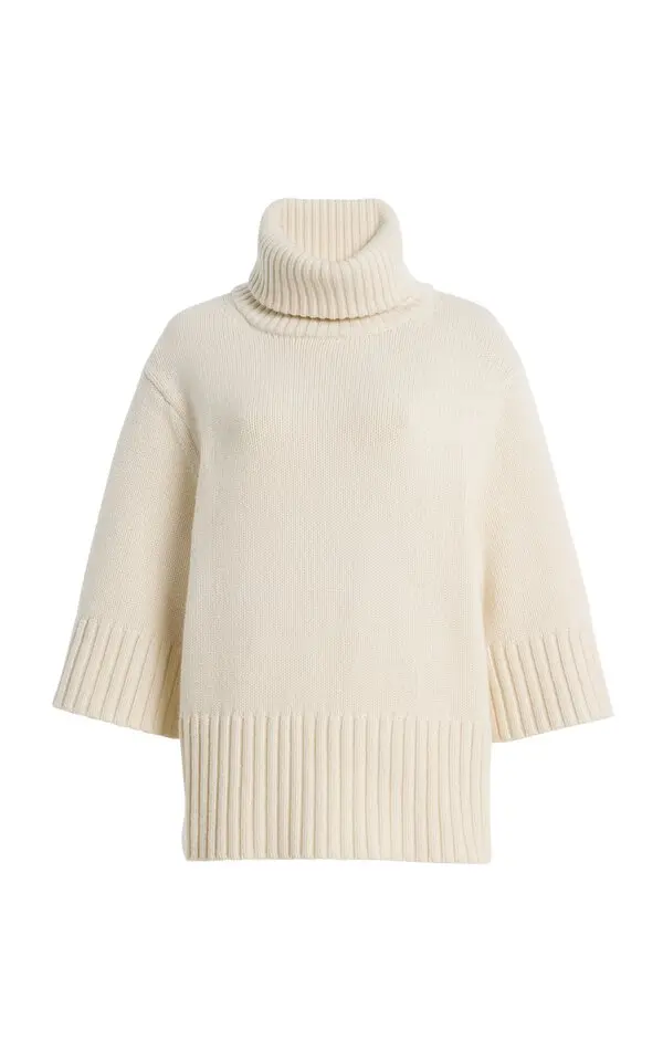 Michael Kors Funnel-neck Cashmere Sweater - Ivory