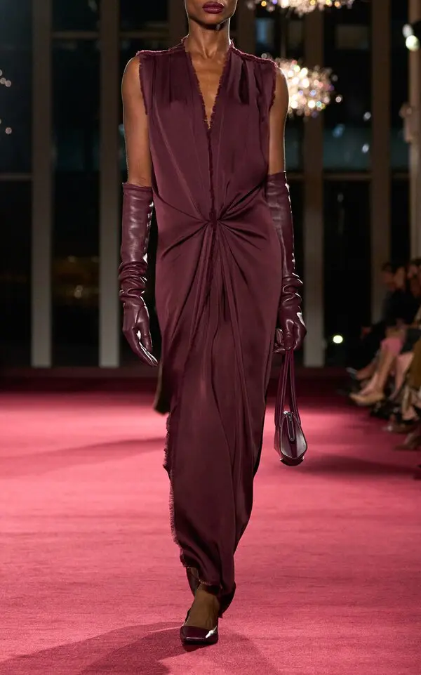 Michael Kors Draped Column Gown