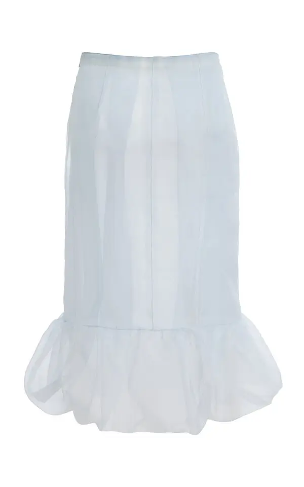 ZANKOV Bubble Midi Skirt - Light Blue