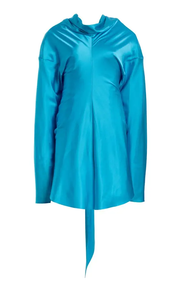 ZANKOV Alexis Silk Dress - Turquoise