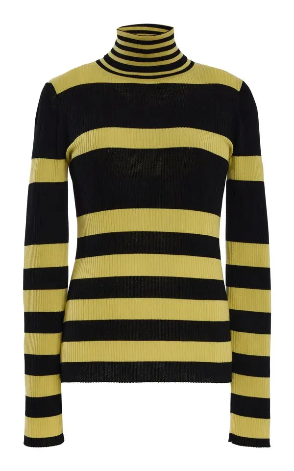 ZANKOV Runi Merino Wool Turtleneck - Stripe