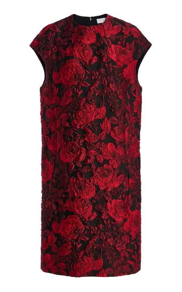 Michael Kors Floral Shift Midi Dress