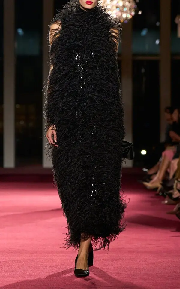 Michael Kors Feathered Maxi Dress