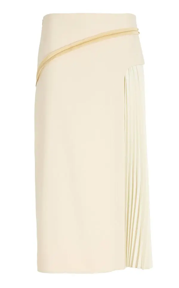 Proenza Schouler Justine Sheer Panel Midi Skirt - Off-white