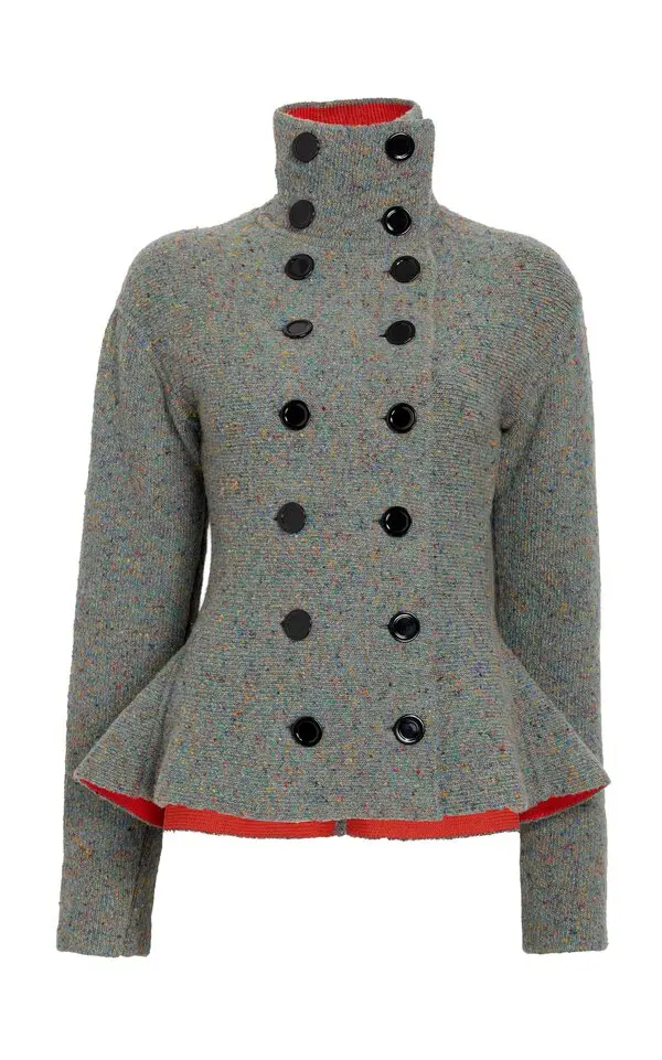 Proenza Schouler Donegal Wool Double-breasted Jacket