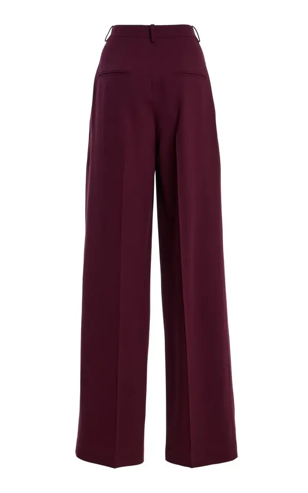 Michael Kors Pleated Wool Wide-leg Pants