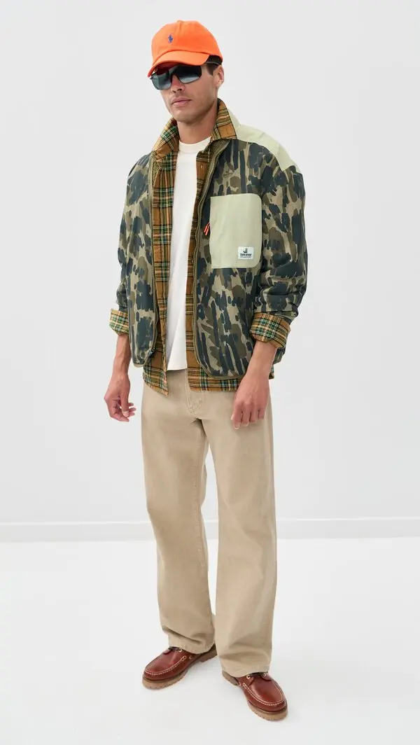 MALBON Tour Divot Camo Sherpa Jacket