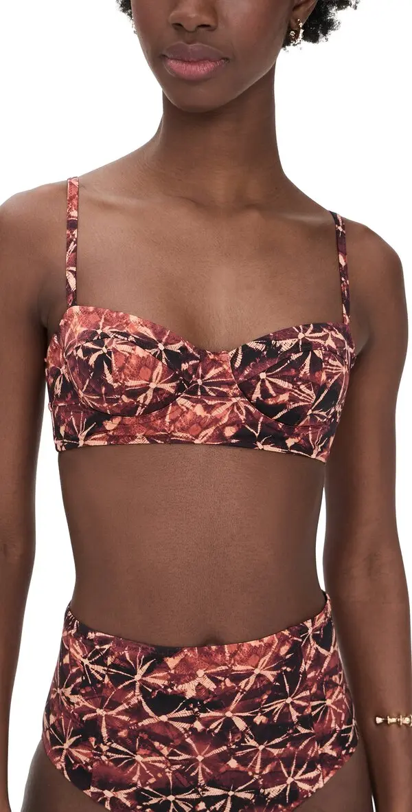 Ulla Johnson Zahara Bikini Top - Sumac