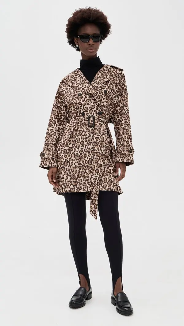 SAVE THE DUCK Tecla Print Trench Coat