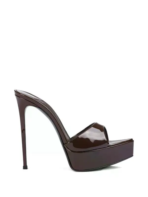 LE SILLA 140mm Uma Mules - Brown