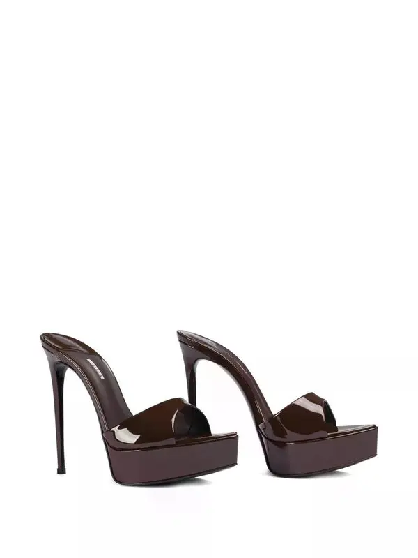 LE SILLA 140mm Uma Mules - Brown