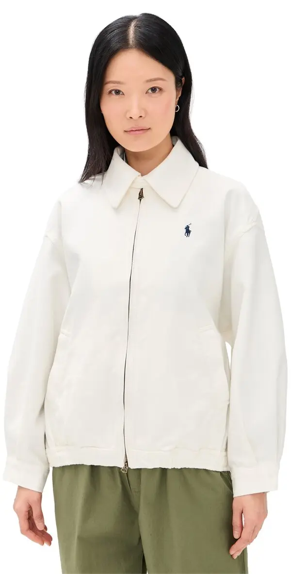 Polo Ralph Lauren Cotton Bomber Jacket - Trophy Cream