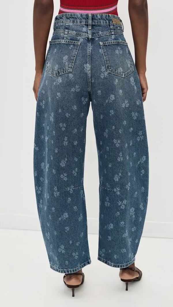 Essentiel Antwerp Floral Barrel Leg Jeans