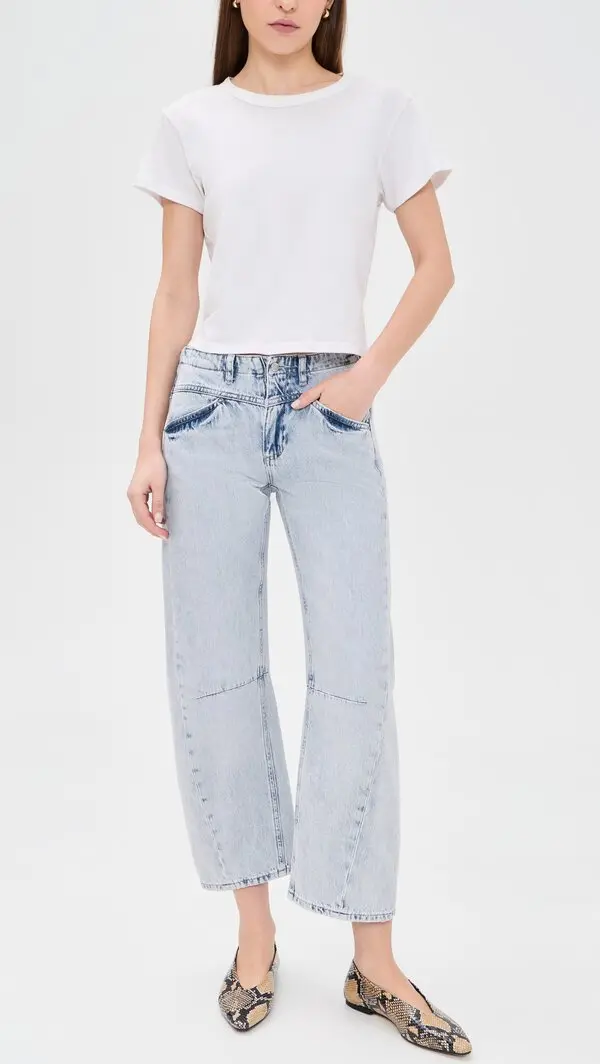 LE JEAN Selena Crop Jeans