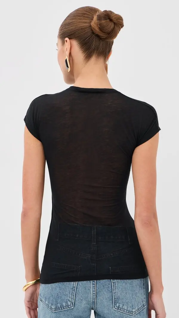 Balmain See Through Draped Jersey Top