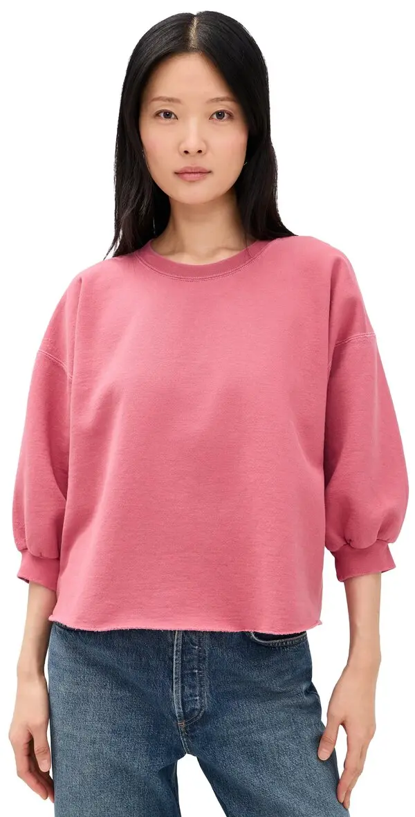 Rachel Comey Fleece Backed Pullover Sweatshirt - Rosebud
