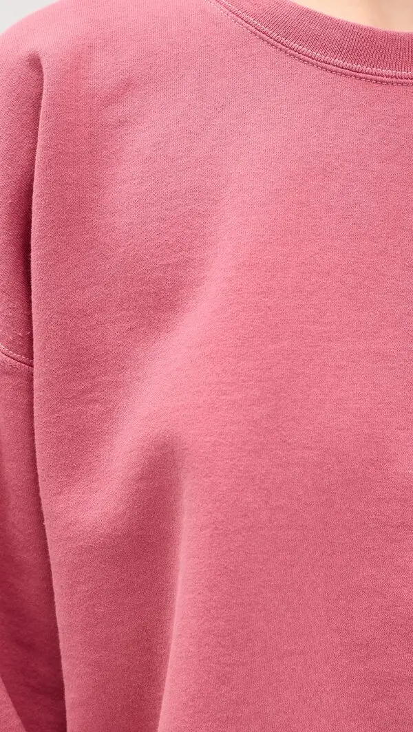 Rachel Comey Fleece Backed Pullover Sweatshirt - Rosebud