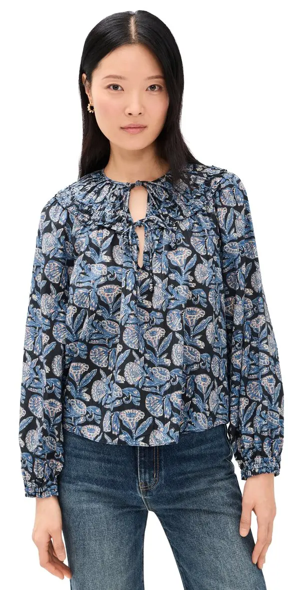 Ulla Johnson Florelle Long Sleeve Cotton Blouse