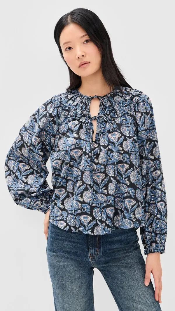 Ulla Johnson Florelle Long Sleeve Cotton Blouse