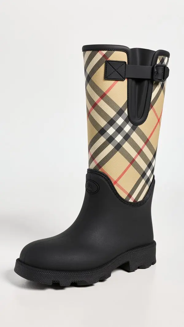 Burberry Rubber Marsh Stamp High Boots