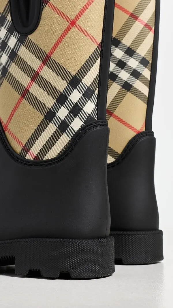 Burberry Rubber Marsh Stamp High Boots