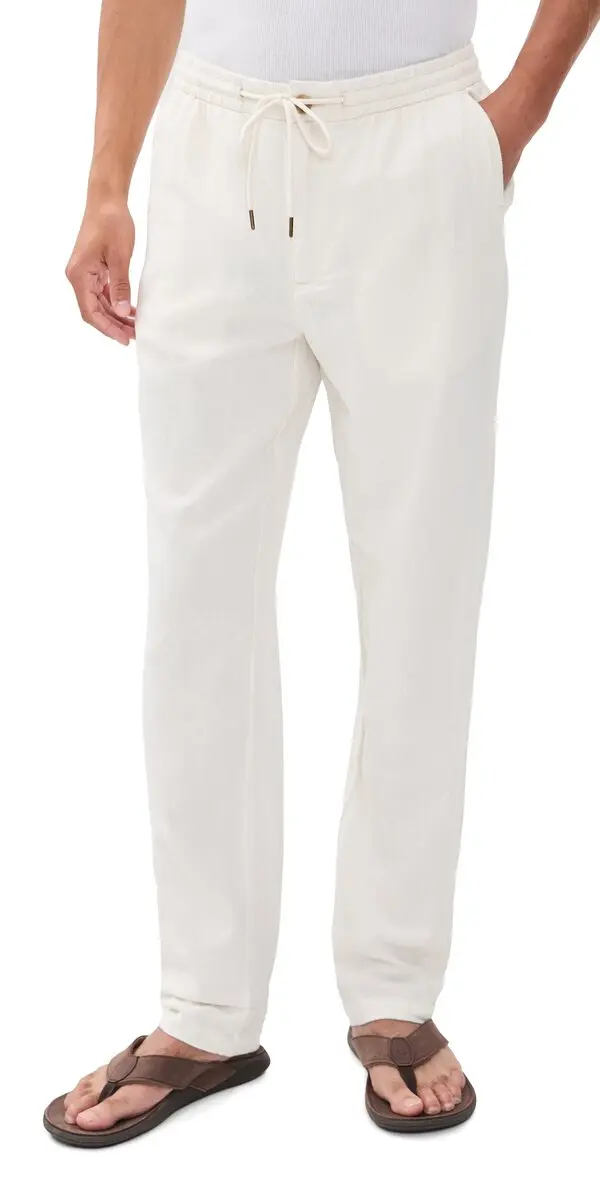 Rails Callum Tall Drawstring Pants - Ecru