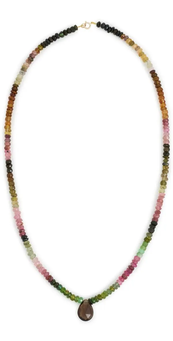 Jia Jia 14k Tourmaline Quartz Teardrop Necklace - Multicolored