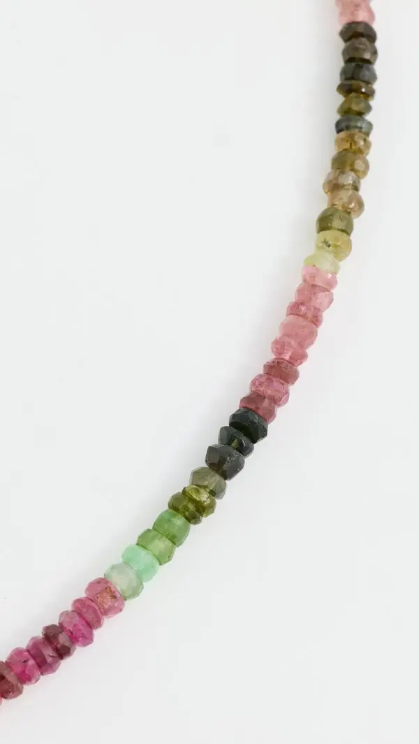 Jia Jia 14k Tourmaline Quartz Teardrop Necklace - Multicolored