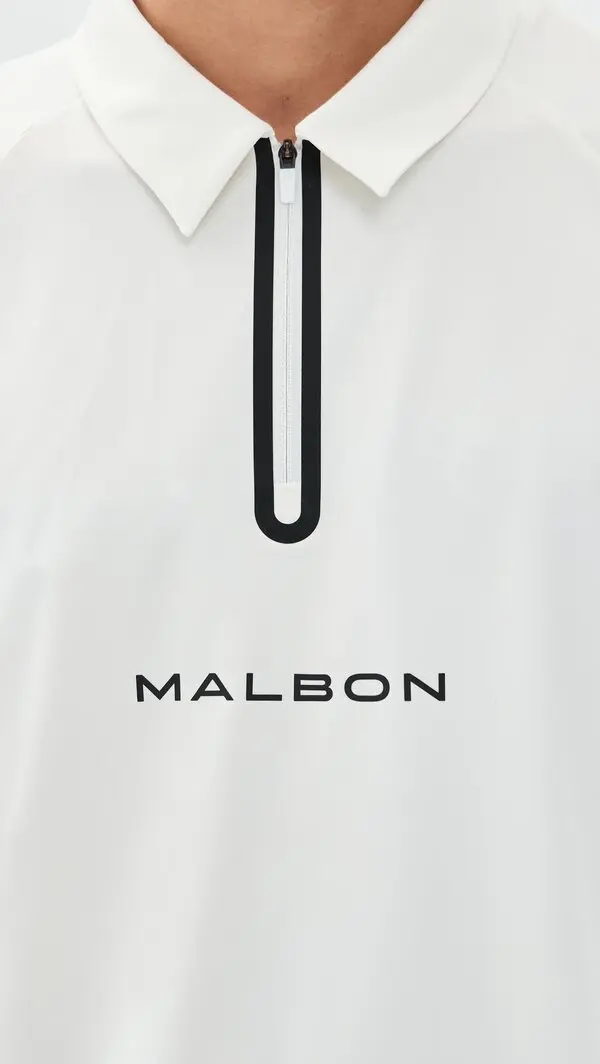MALBON Performance Zip Raglan Polo