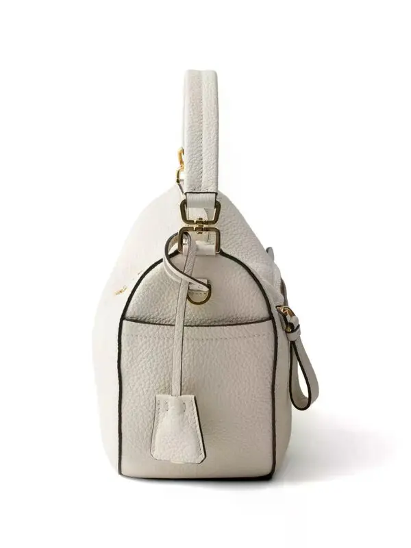 Prada Small Leather Shoulder Bag - Neutrals
