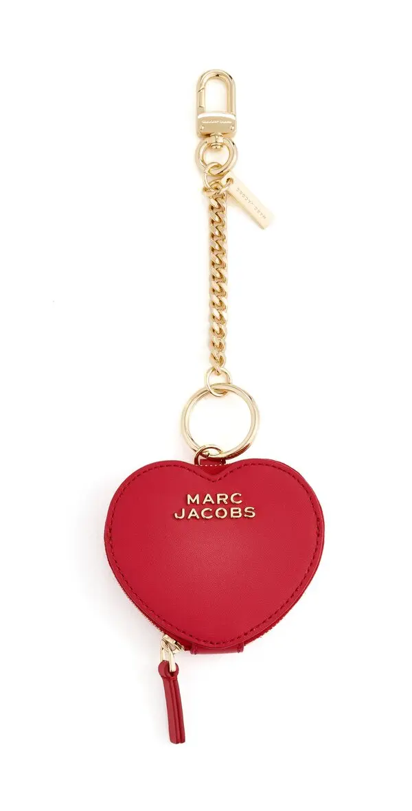 Marc Jacobs The Cookie Heart Pouch Charm - True Red