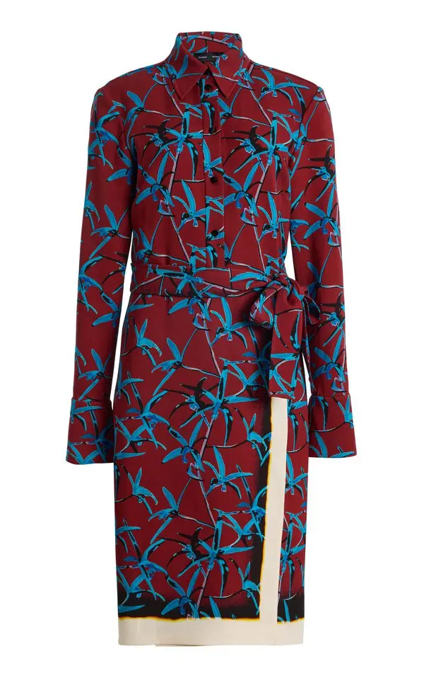 Proenza Schouler Solis Midi Printed Shirt Dress - Multi