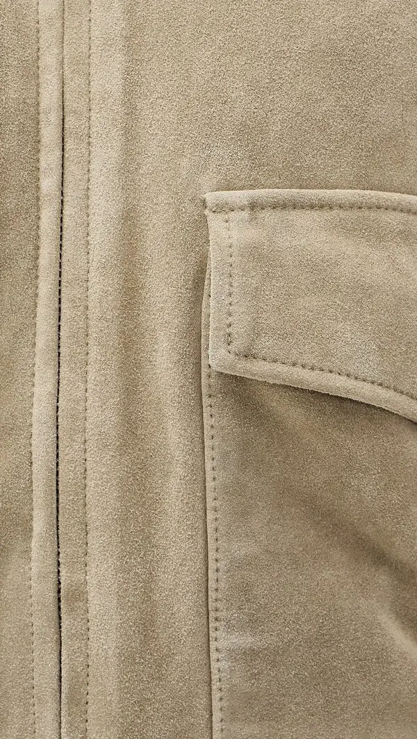 Citizens Of Humanity Vivienne Suede Jacket - Deep Olive