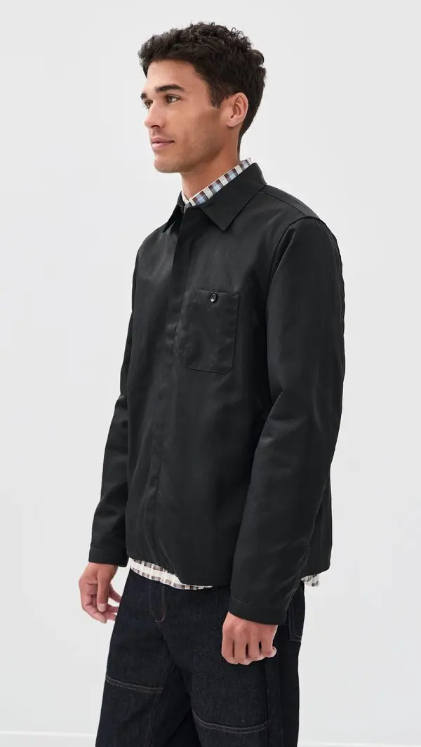 Rag & Bone Karl Nylon Zip Shirt Jacket