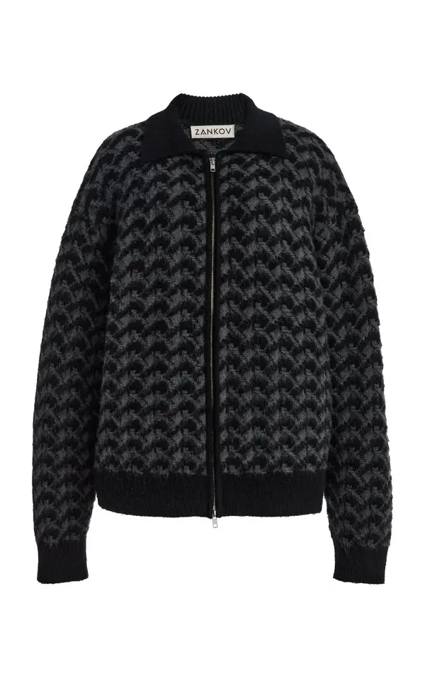 ZANKOV Dante Merino-cashmere Cardigan - Dark Wash